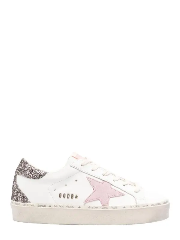 GOLDEN GOOSE Hi Star Leather Sneakers - Pink