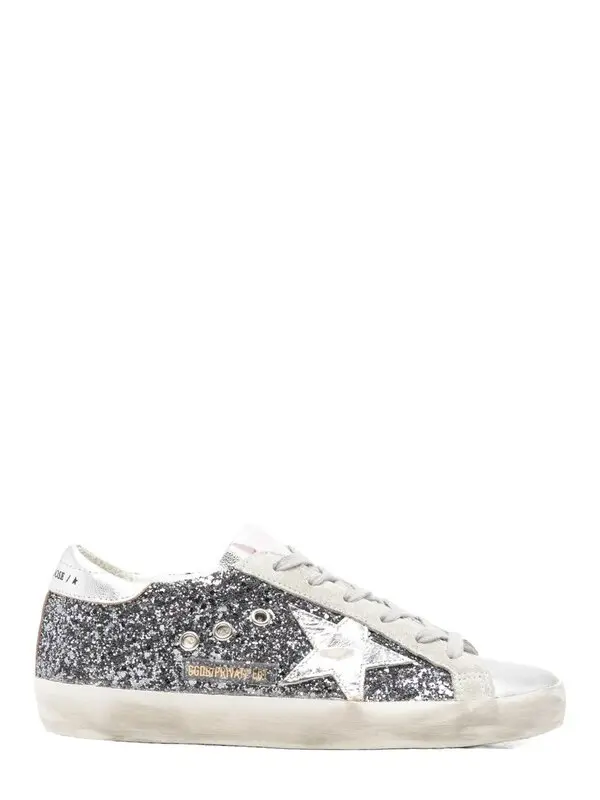 GOLDEN GOOSE Super-star Leather Sneakers - Grey