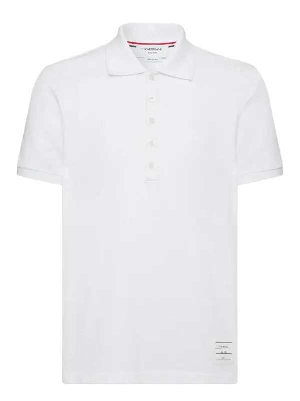 Thom Browne Cotton Polo Shirt - White