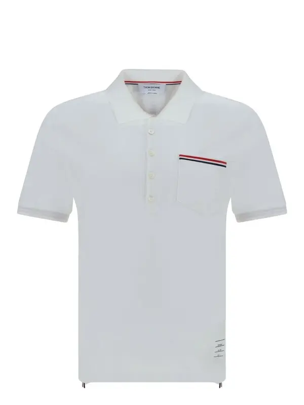 Thom Browne Cotton Polo Shirt - White