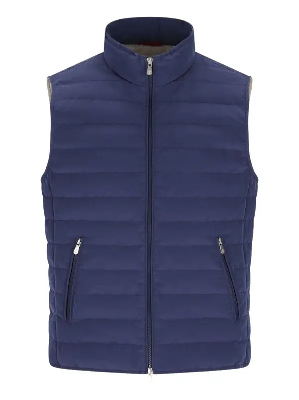 Brunello Cucinelli Down Vest - Blue