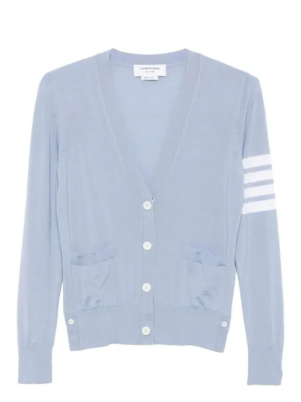 Thom Browne Wool Cardigan - Sky Blue