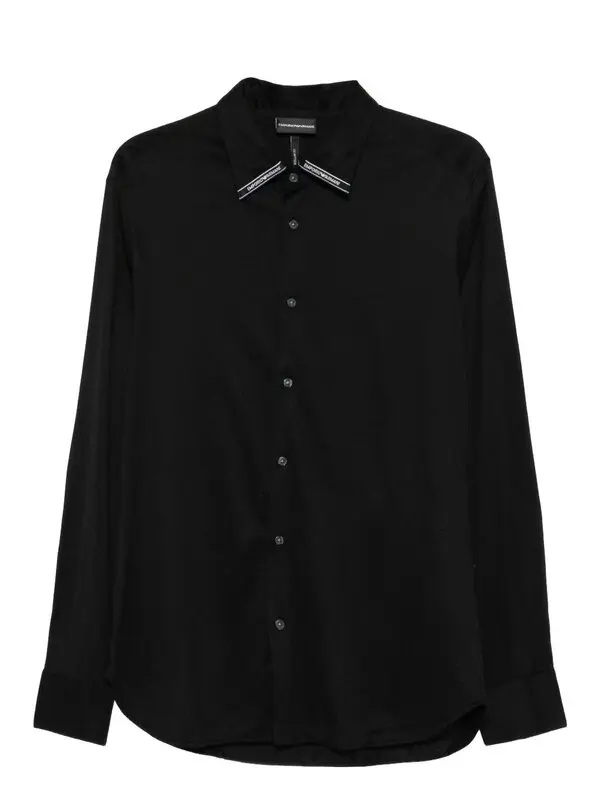 Emporio Armani Cotton Shirt - Black
