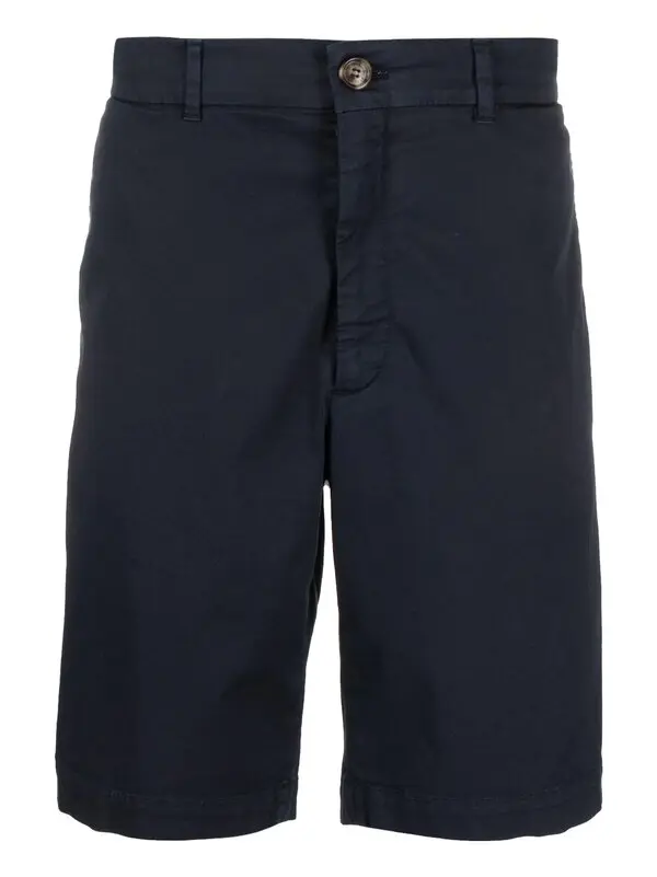 Brunello Cucinelli Cotton Bermuda Shorts - Blue