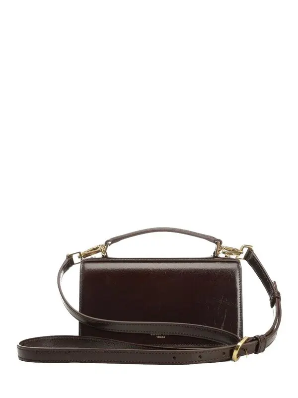 GOLDEN GOOSE Venezia Small Leather Handbag - Brown