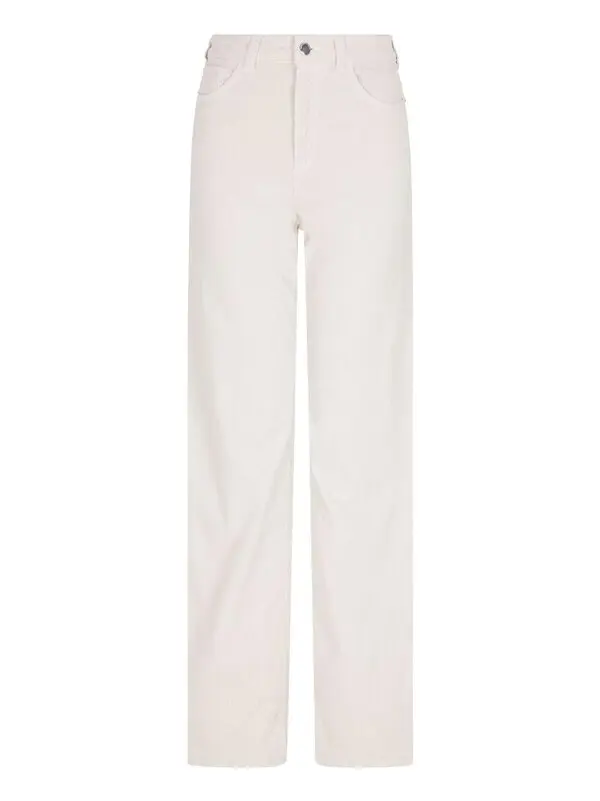 Emporio Armani Wide-leg Denim Jeans - White