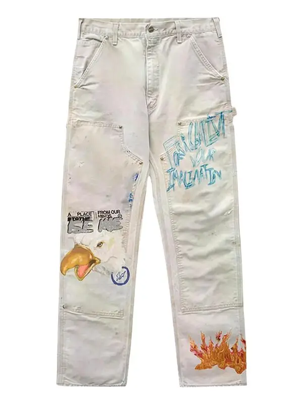 TRAVIS SCOTT Cactus Jack Painters Imagination Trousers - Neutrals