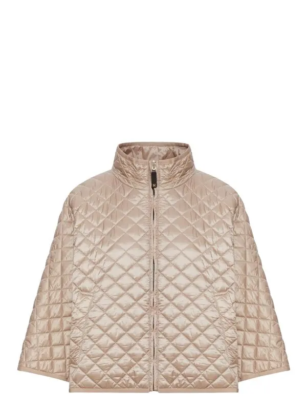 Max Mara Quilted Nylon Cape - Grey