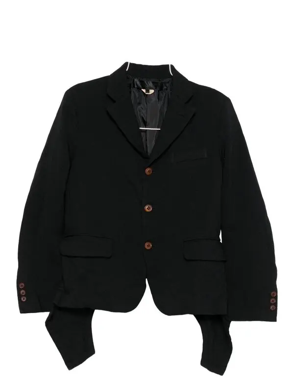 Comme Des Garçons Single-breasted Jacket - Black