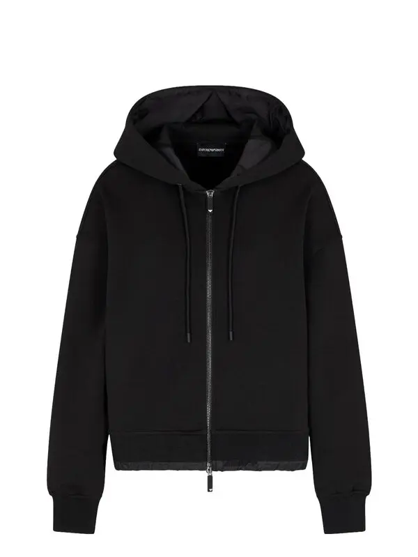 Emporio Armani Cotton Blouson Jacket - Black