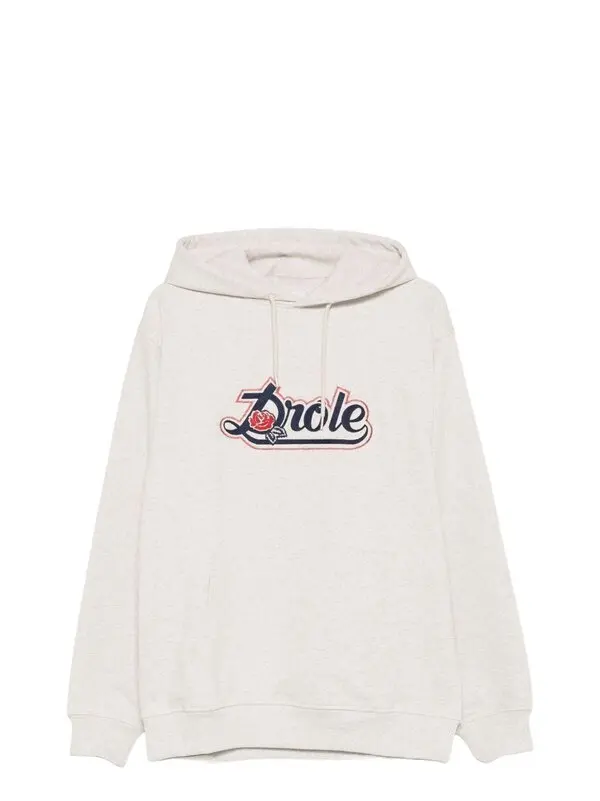 Drole De Monsieur Hoodie With Logo - Grey