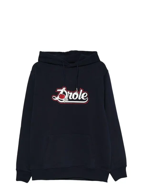 Drole De Monsieur Hoodie With Logo - Blue