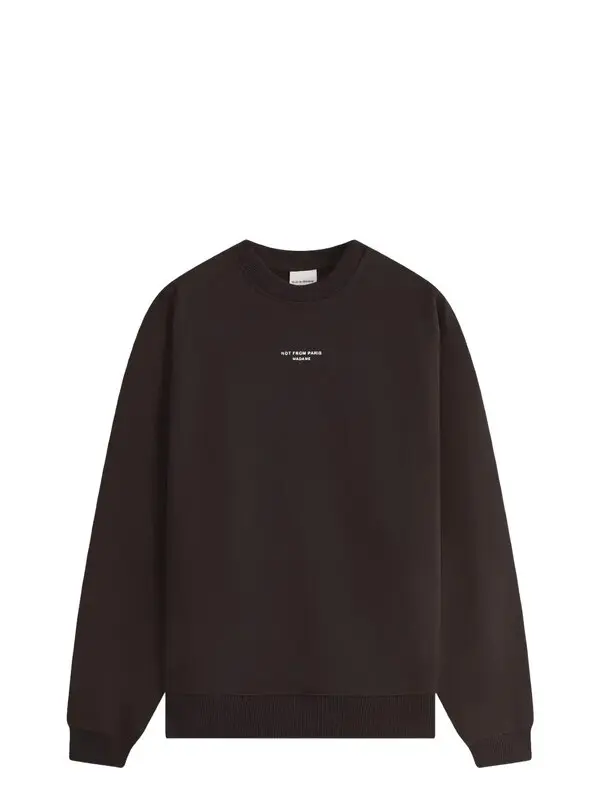 Drole De Monsieur Sweatshirt With Logo - Brown