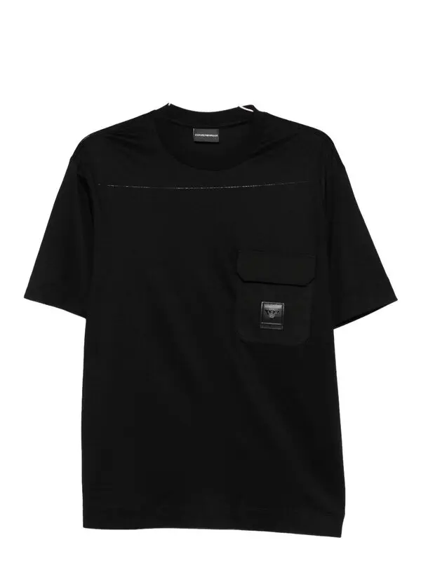 Emporio Armani Cotton Blend T-shirt - Black