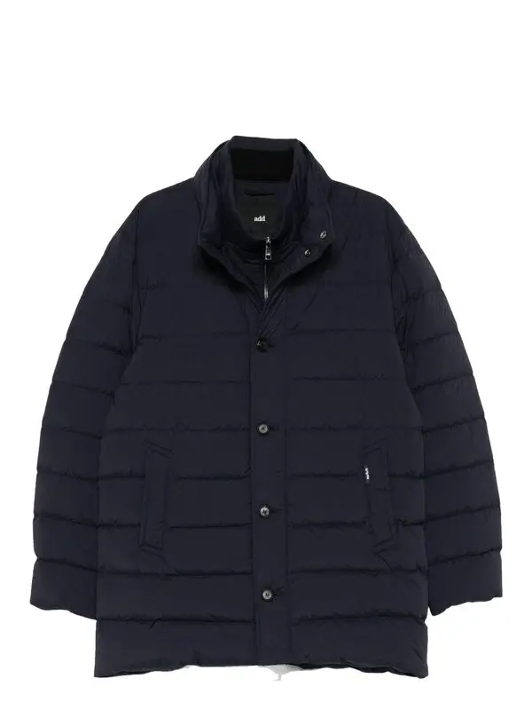 Add Down Jacket With Logo - Blue