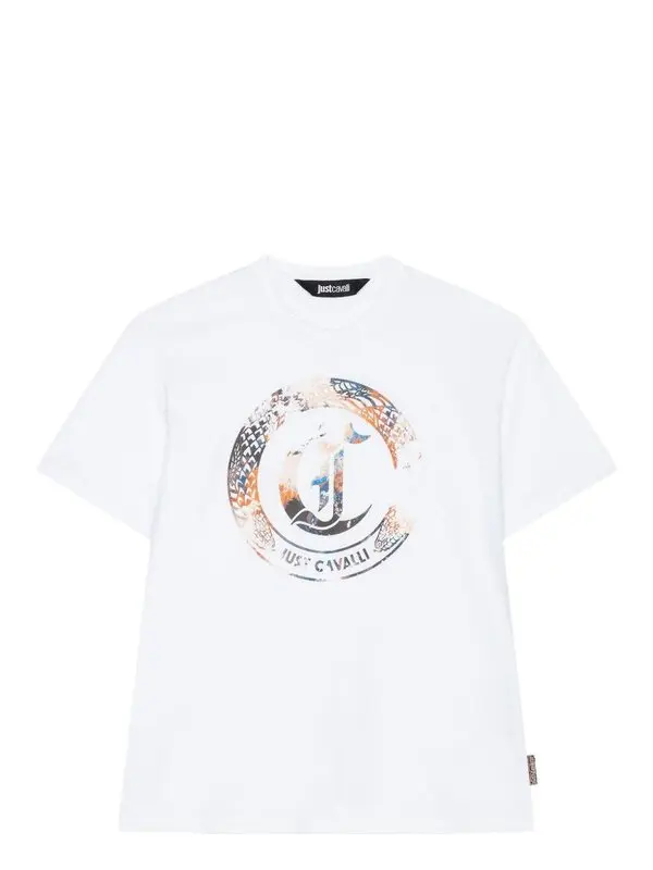 Just Cavalli Printed T-shirt - White