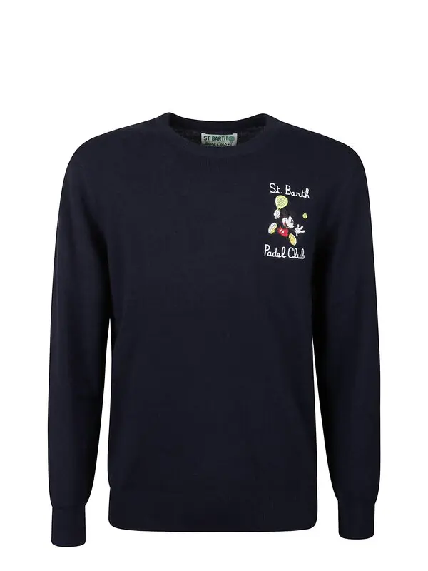 MC2 SAINT BARTH Embroidered Sweatshirt - Blue