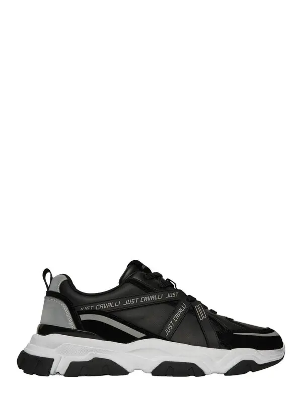Just Cavalli Sneaker With Logo - Black