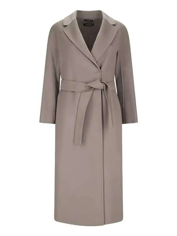 Max Mara Long Wool Coat - Grey