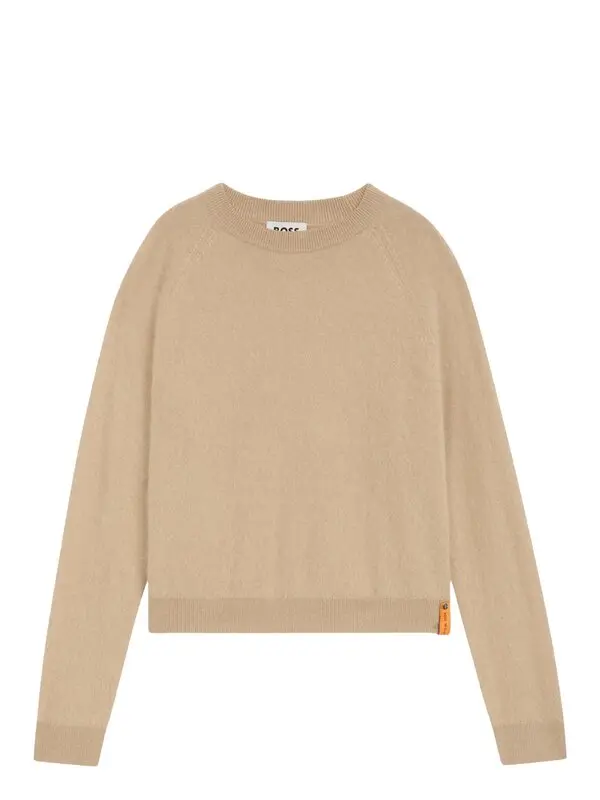 BOSS Wool Crewneck Sweater - Beige