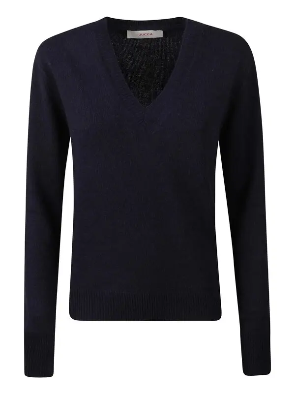 JUCCA V-neck Pullover - Blue