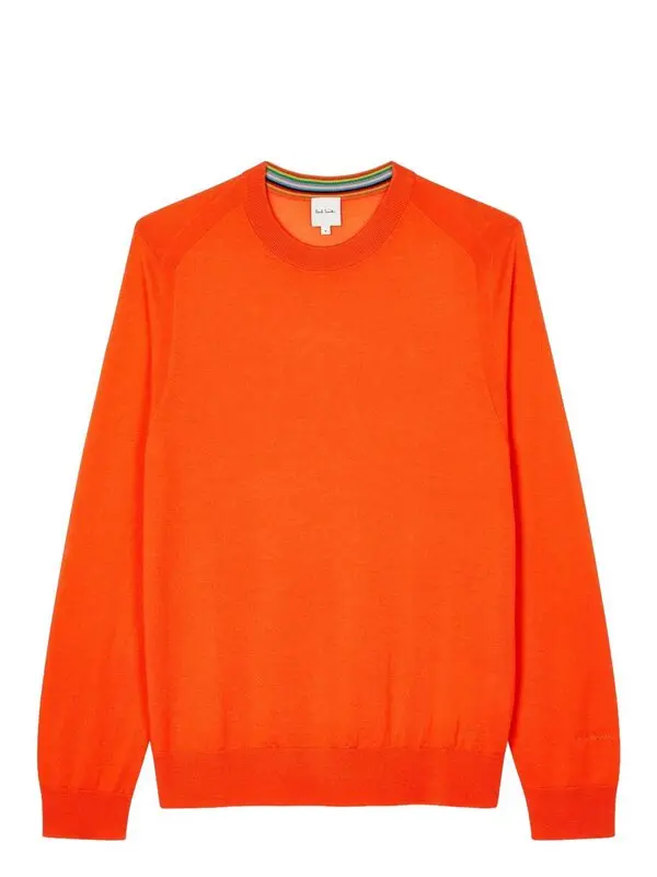 Paul Smith Round Neck Long Sleeve Pullover - Orange