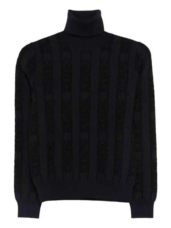 Iceberg Wool Turtleneck - Blue