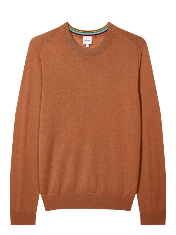 Paul Smith Wool Crewneck Sweater - Brown