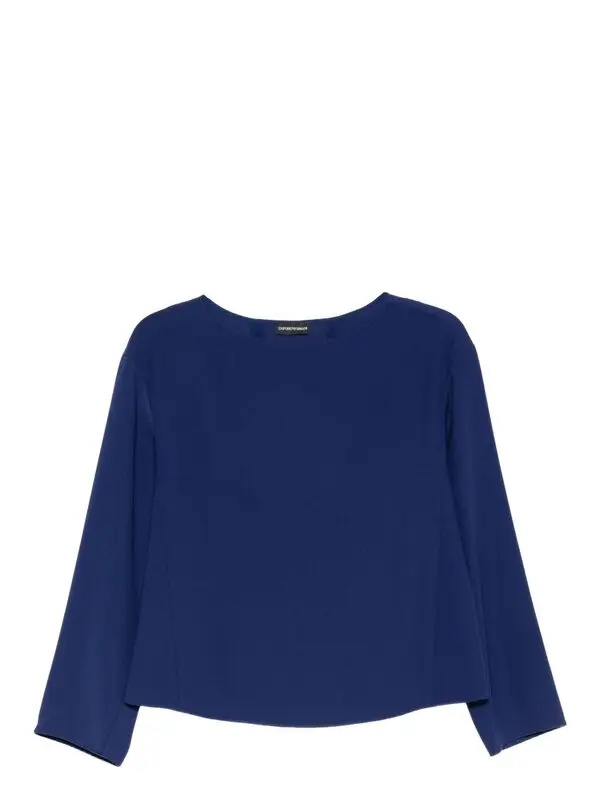 Emporio Armani Boat-neck Top - Blue