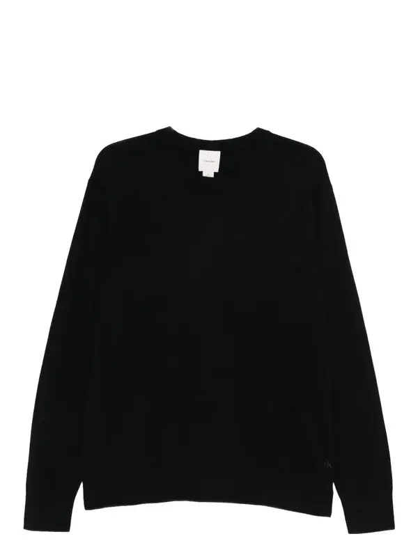 Calvin Klein Cashmere Crew Neck Sweater - Black