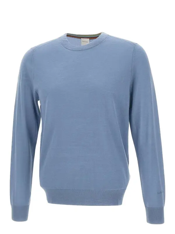 Paul Smith Round Neck Long Sleeve Sweater - Blue