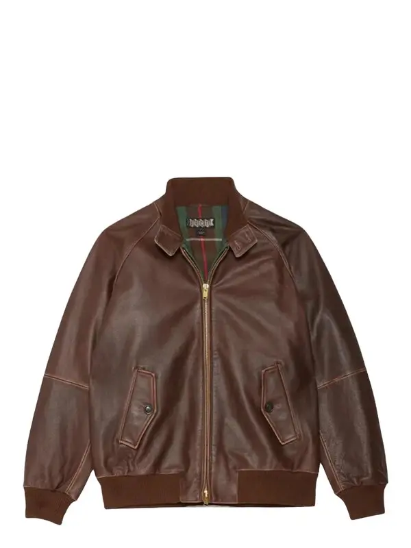 BARACUTA Leather Jacket - Brown