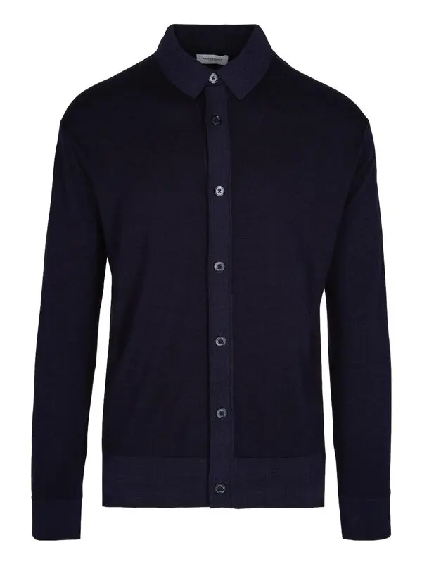 PAOLO PECORA Cardigan With Buttons - Blue