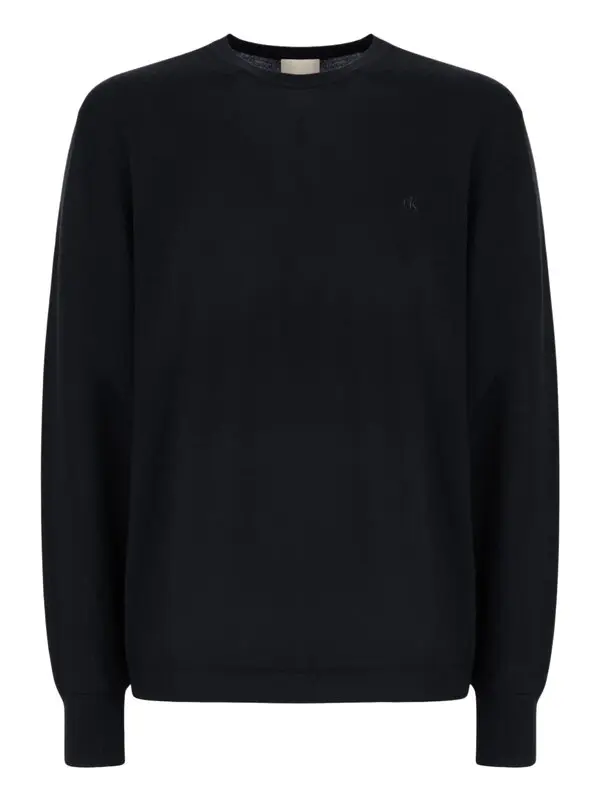 Calvin Klein Wool Crewneck Sweater - Blue