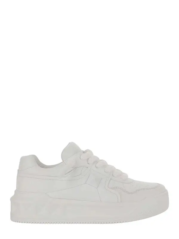 Valentino Garavani Vl7n Calfskin Sneakers - White