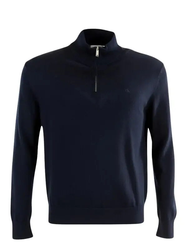 Calvin Klein Wool Crewneck Sweater - Blue