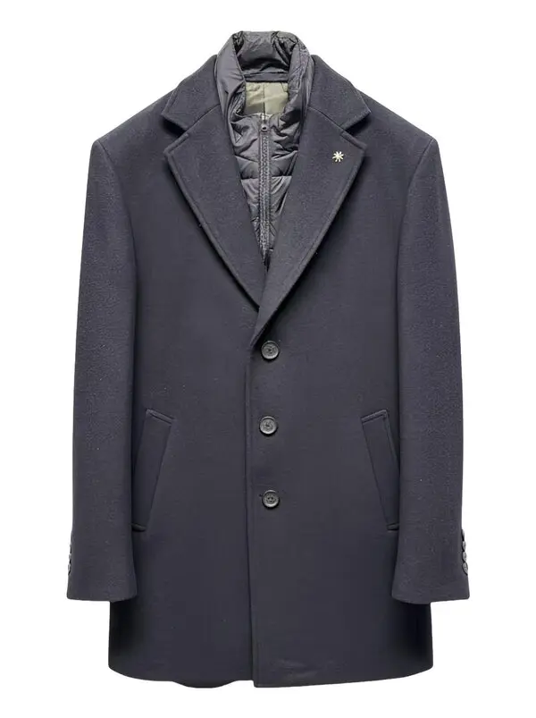 MANUEL RITZ Wool Coat - Blue