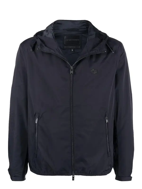Emporio Armani Nylon Blouson Jacket - Blue