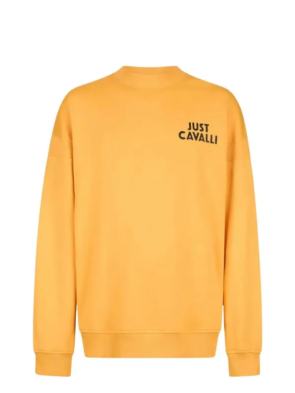 Just Cavalli Sweatshirt With Logo - Yellow
