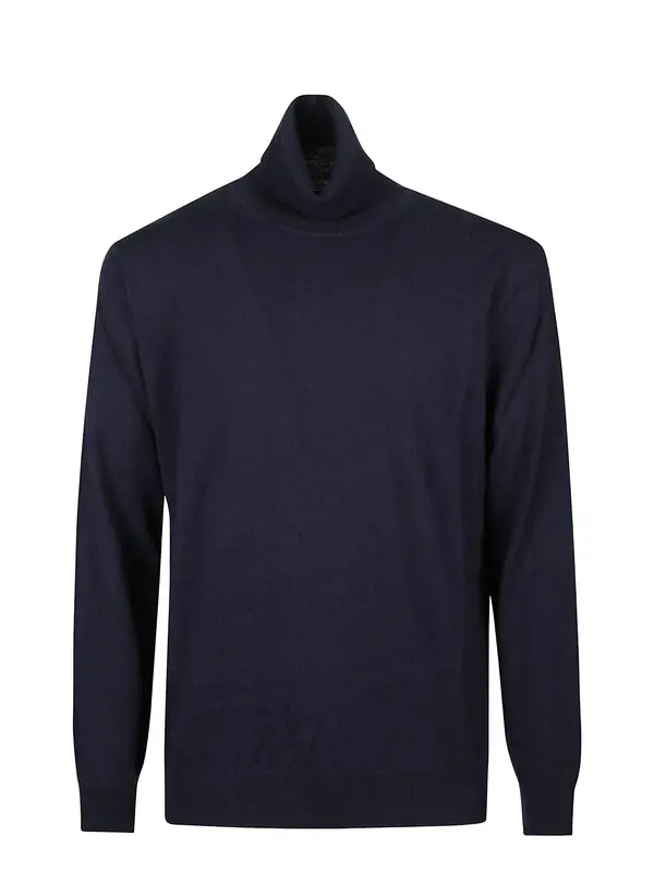KANGRA Turtleneck Sweater - Blue