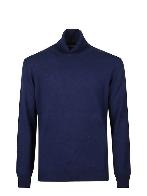 KANGRA Turtleneck Sweater - Blue