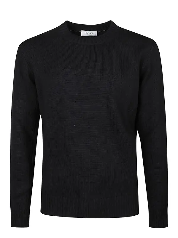 KANGRA Fine Wool Sweater - Black