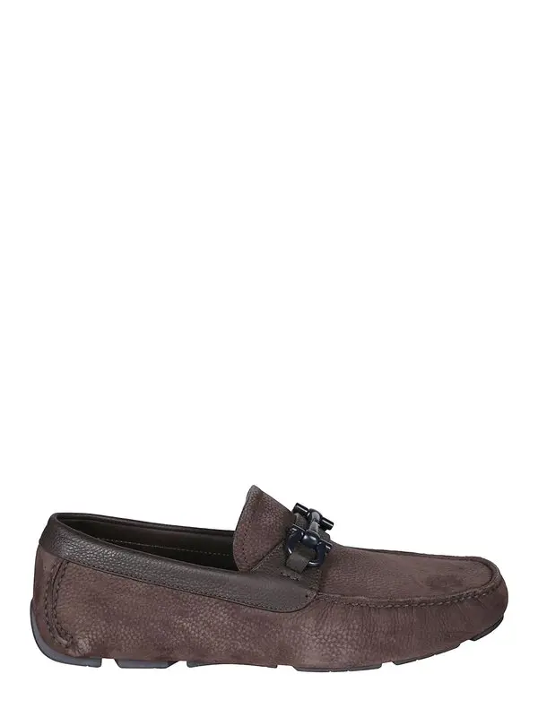 FERRAGAMO Leather Loafers - Brown