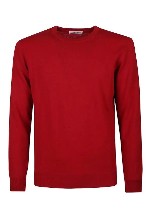 KANGRA Fine Wool Sweater - Red