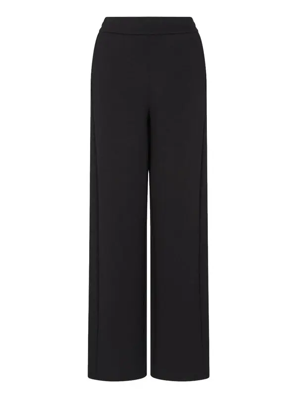 Emporio Armani Straight-leg Trousers - Black