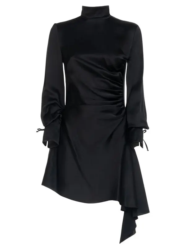 LES FILLES D'EVA Short Turtleneck Dress - Black