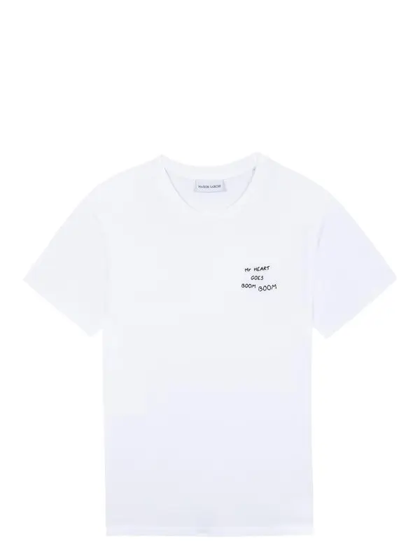 Maison Labiche Short-sleeved T-shirt With Logo - White