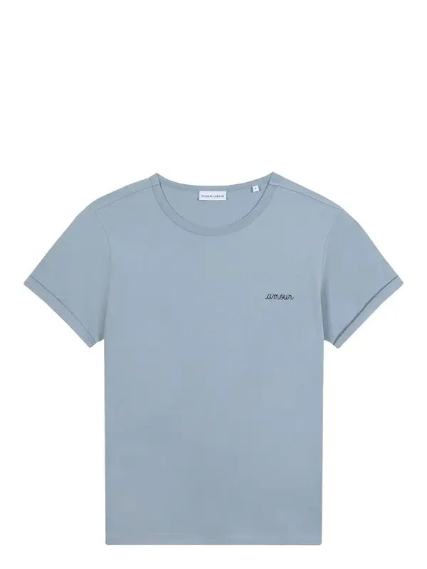 Maison Labiche Short-sleeved T-shirt With Logo - Blue