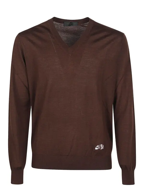 GABRIELE PASINI Wool Round Neck Sweater - Brown