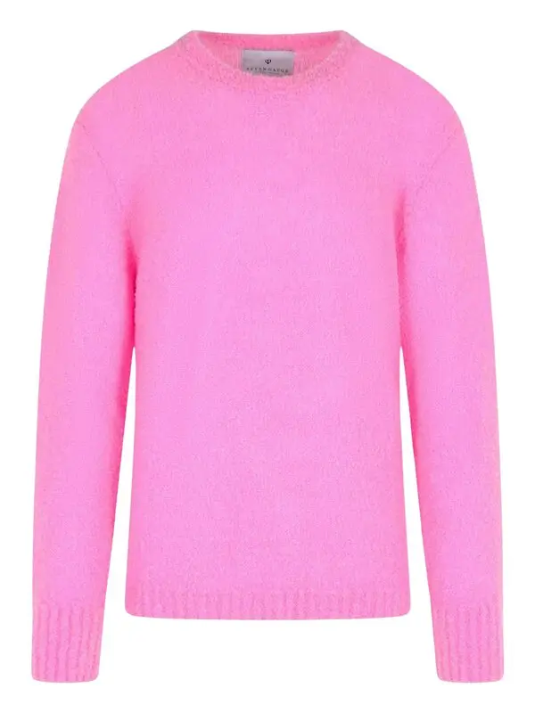 SEVEN GAUGE Bouclet Crewneck Sweater - Pink